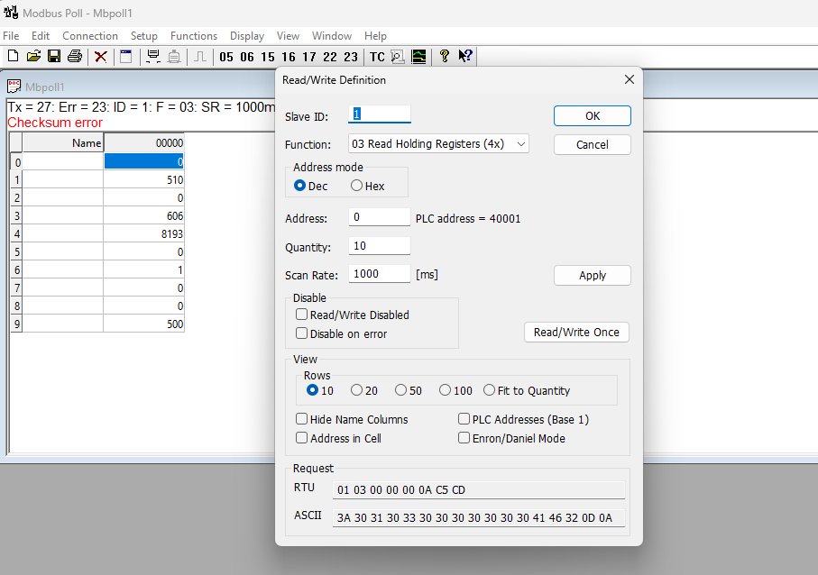 TSG-M070E rs485 ile indikatör verisi okuma - FORUM - GMT Forum